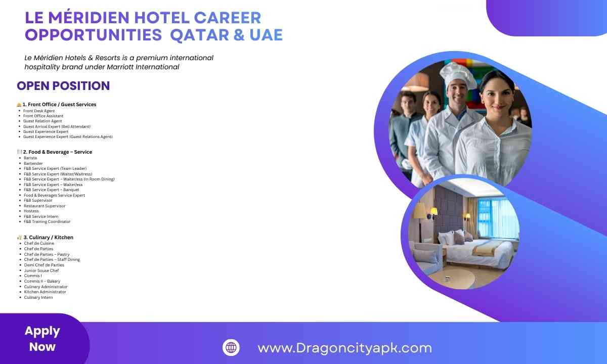 Le Méridien Hotel Career Opportunities – Qatar & UAE